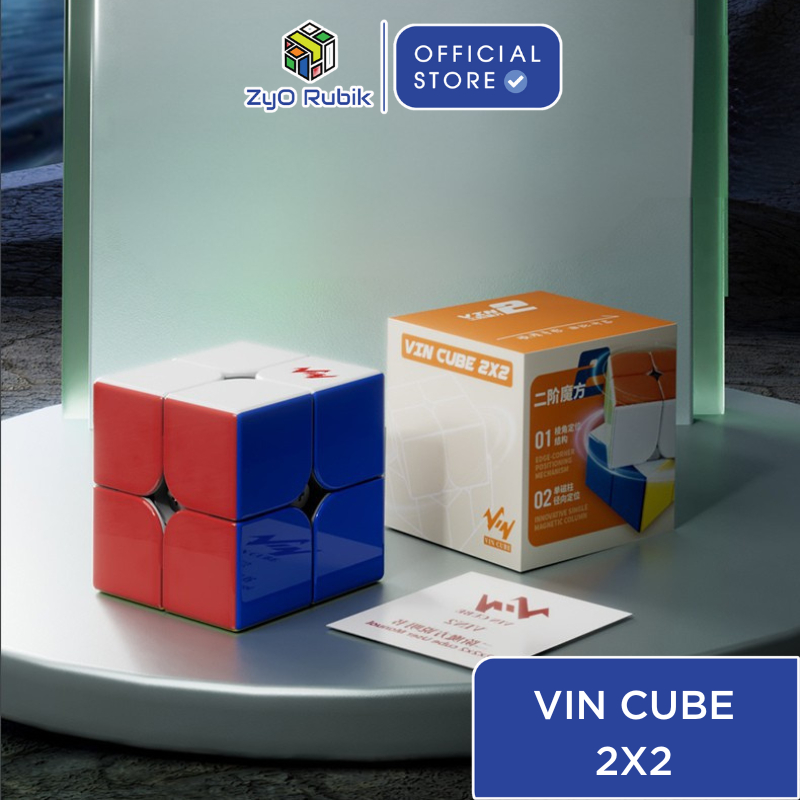 Rubik Vin Cube 2x2 Stickerless Phiên Bản Glossy/ Ballcore UV- Đồ Chơi Trí Tuệ- Zyo Rubik ...