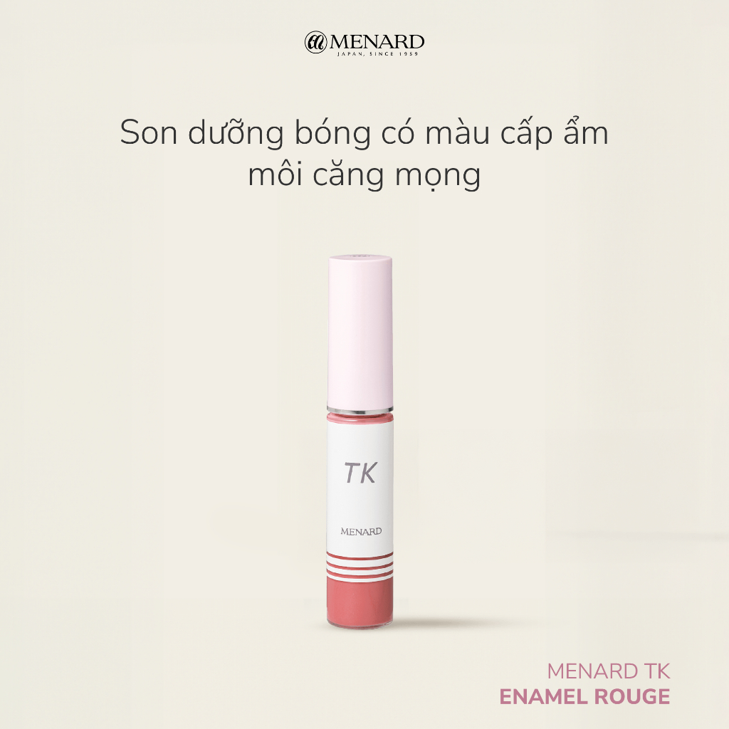 Son dưỡng bóng Menard có màu cấp ẩm môi căng mọng TK Enamel Rouge 6ml | Shopee Việt Nam