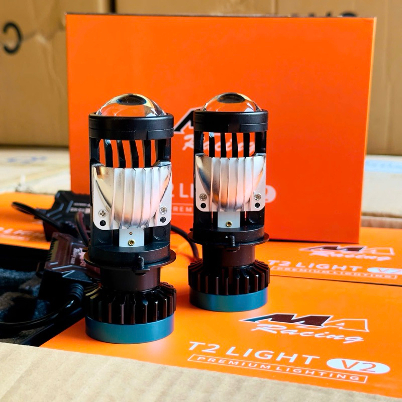 Bi led mini T2 light V2 60W(2025), chính hãng Maracing chân H4 lắp zin ...