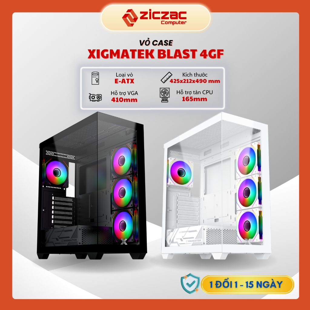 Vỏ case PC Xigmatek BLAST 4GF E-ATX | BLAST M | Pano M Nano 3GF kính ...