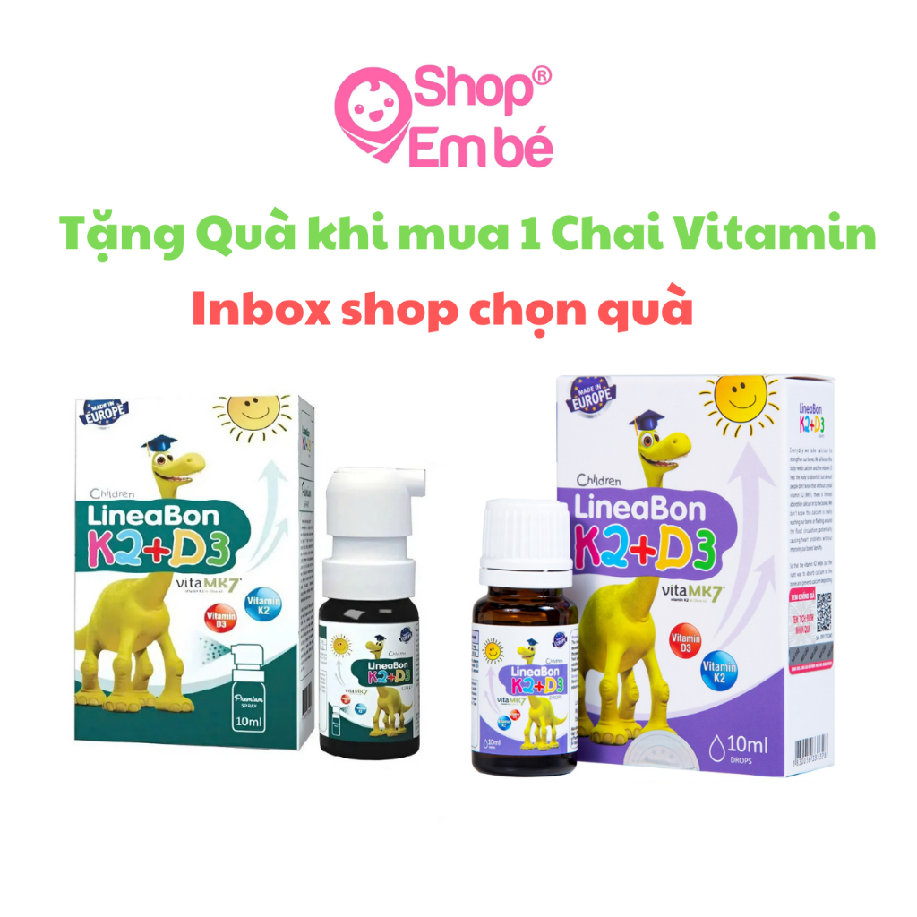 Lineabon K2D3 - Vitamin giúp bé tăng chiều cao, hấp thụ canxi tối đa ...
