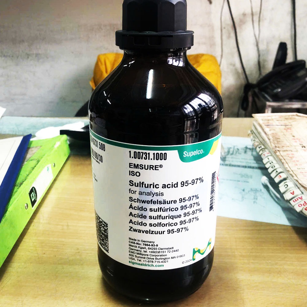Acid Sulfuric 95-97% – 100731 – Merck dụng cụ thí nghiệm - H2SO4 95%-97 ...