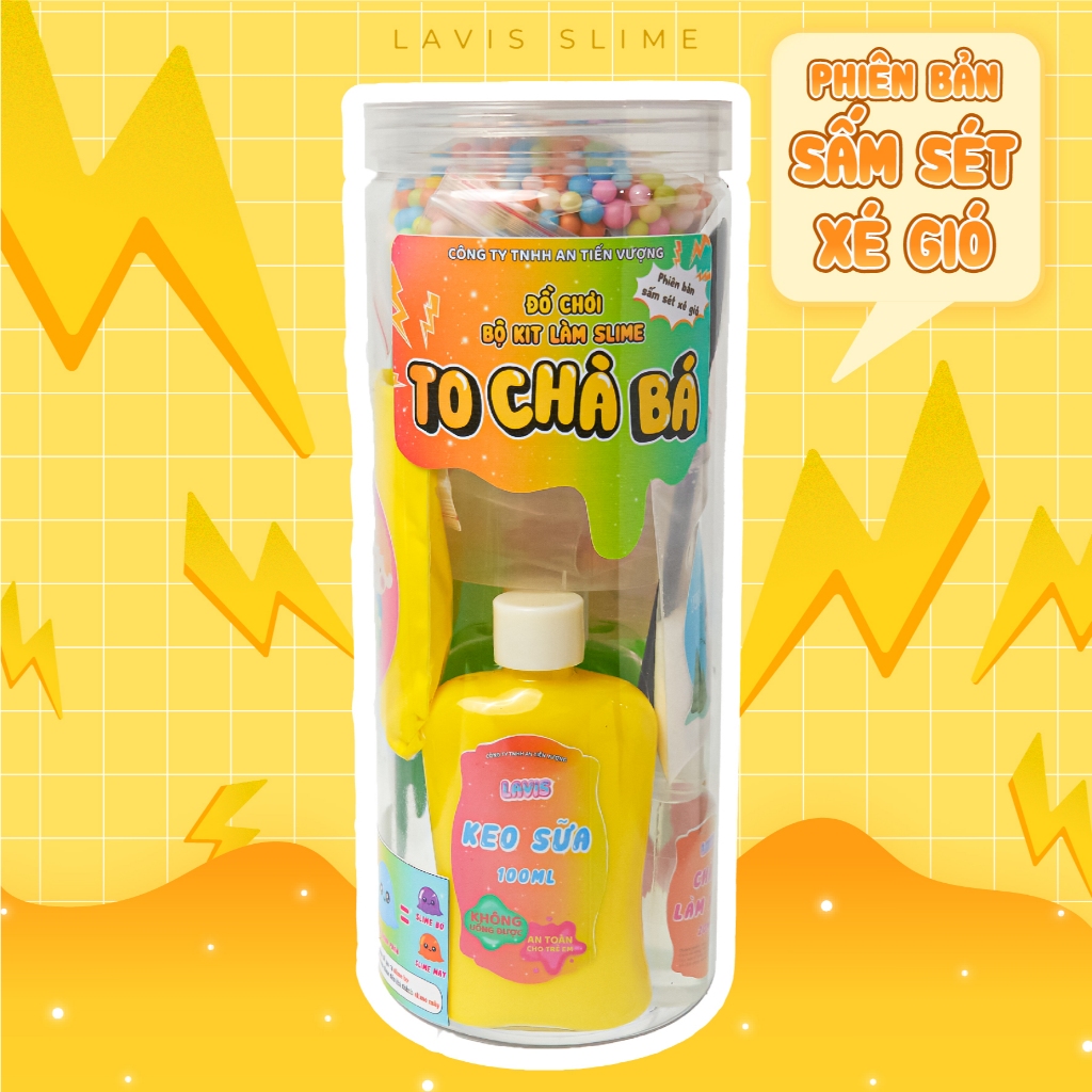 LAVIS SLIME - BỘ KIT LÀM SLIME TO CHÀ BÁ - LÀM ĐƯỢC NHIỀU LOẠI SLIME ...