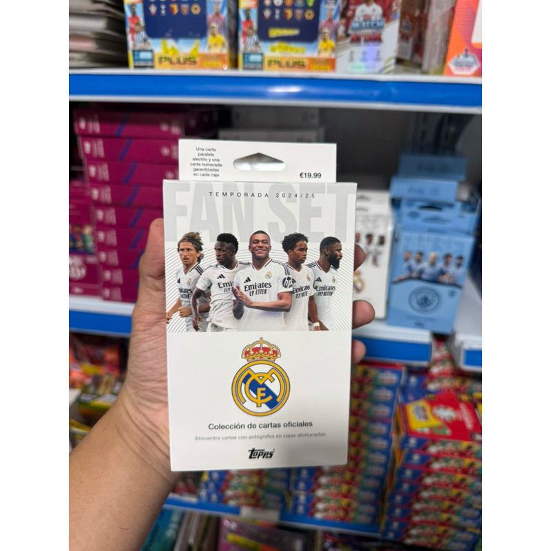 [ Real Madrid Fan Set Box ] Topps FC Real Madrid Fan Set Box Hộp Chứa ...