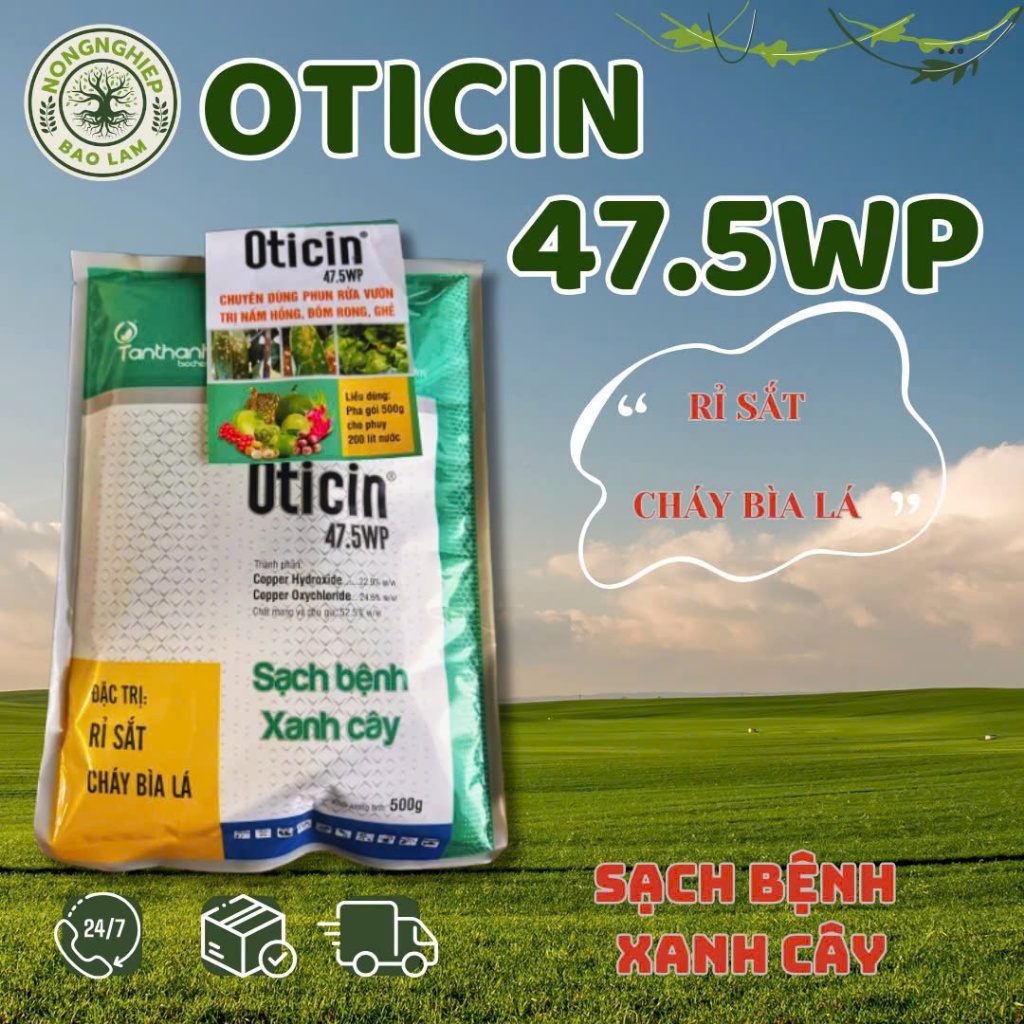 OTICIN 47.5WP - Phòng trừ nấm hồng, đốm rong, rong rêu và vi khuẩn ...