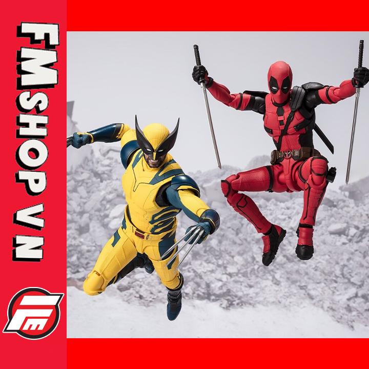 (NEW)MÔ HÌNH CHÍNH HÃNG NHÂN VẬT SIÊU ANH HÙNG SHF DEADPOOL & WOLVERINE ...