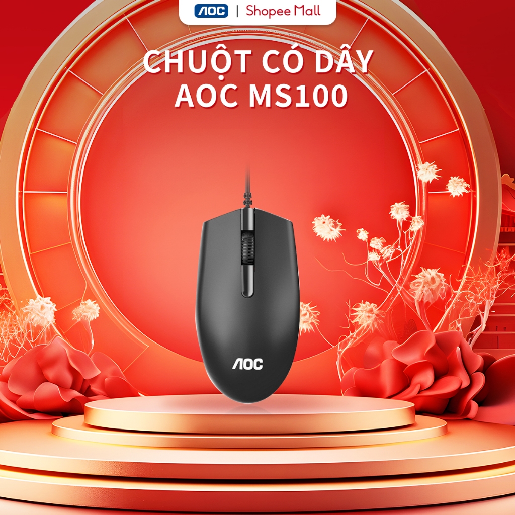 Chuột máy tính có dây văn phòng gaming AOC chơi game cho pc, laptop ...