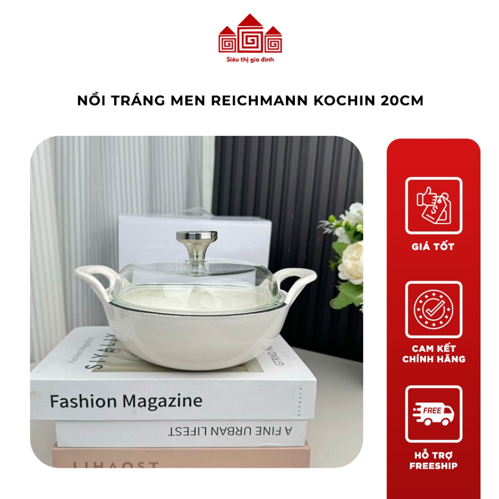 Nồi tráng men Reichmann Kochin 20cm cao cấp - RK905 | Shopee Việt Nam