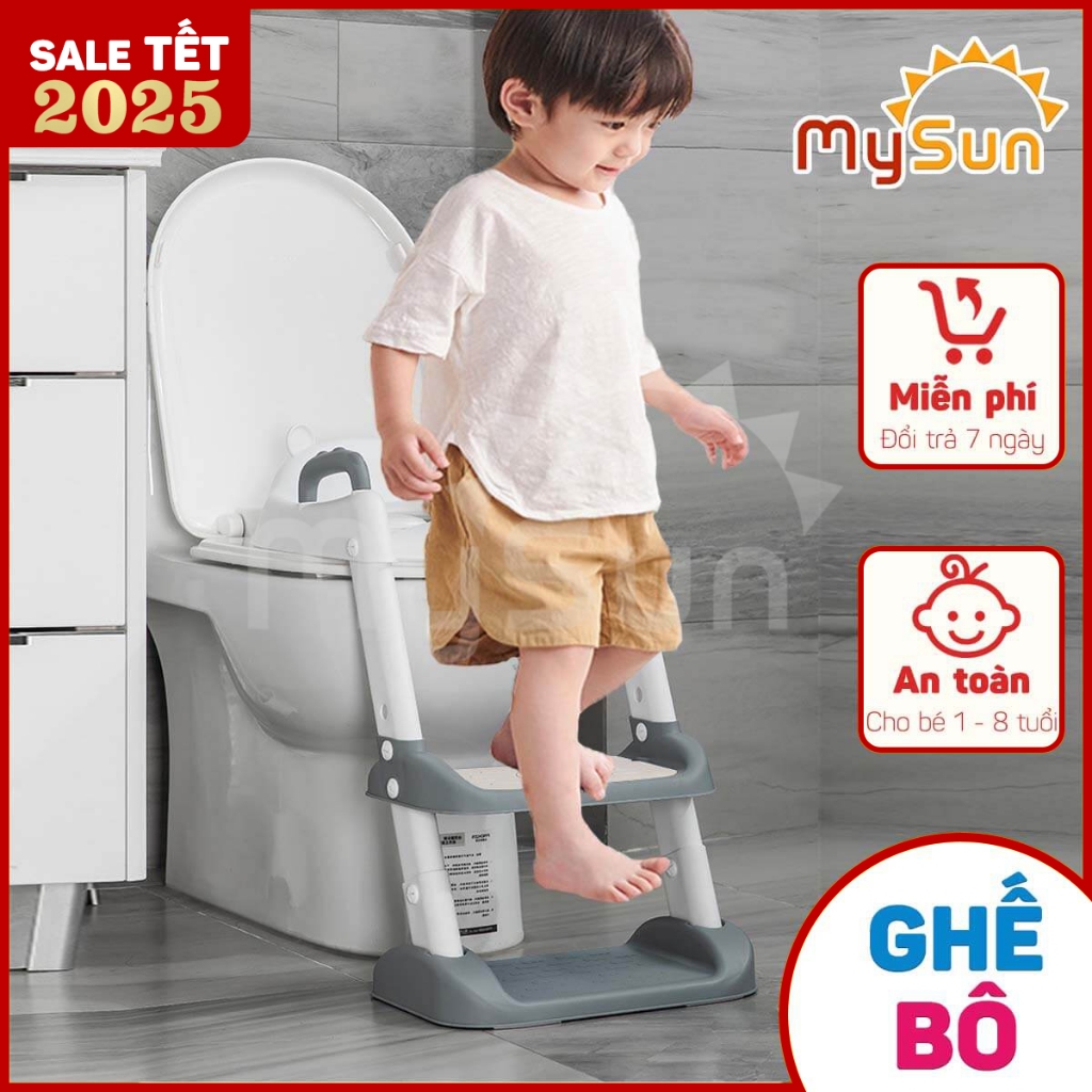 Thang kệ nắp bệ thu nhỏ bồn cầu đi vệ sinh toilet cho bé trai gái 1 2 3 ...