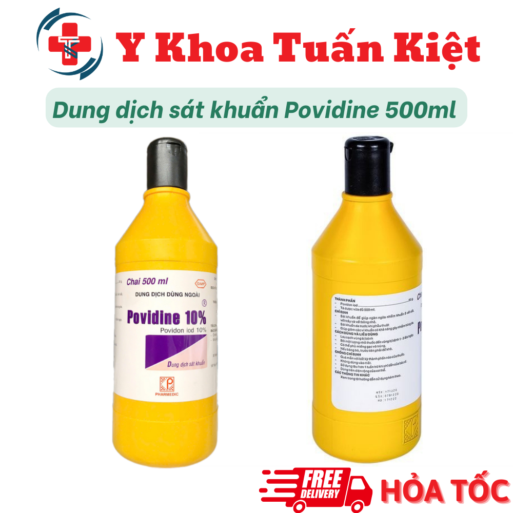 Dung dịch sát khuẩn Povidine 500ml - Chai Lớn | Shopee Việt Nam