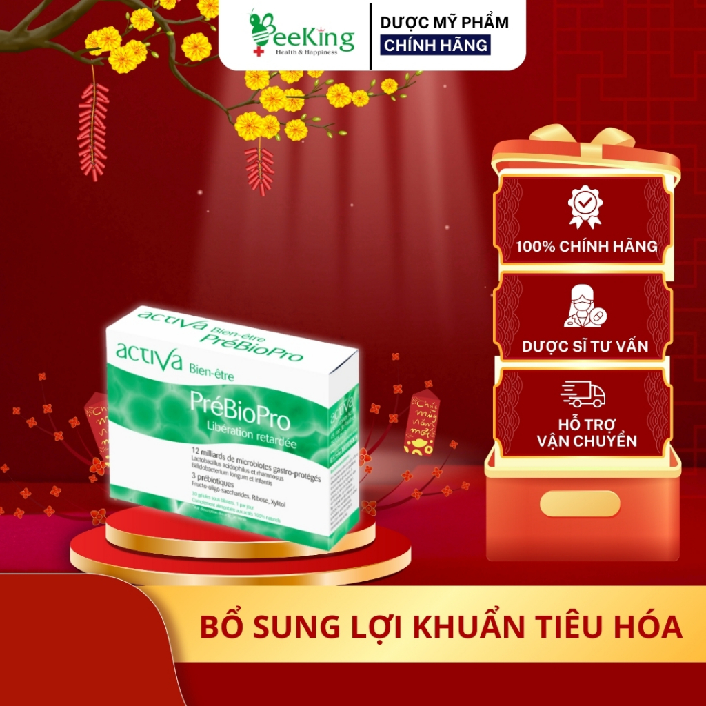 ACTIVA PRÉBIOPRO - Men vi sinh đường ruột 12 tỉ lợi khuẩn - Hộp 30 viên ...