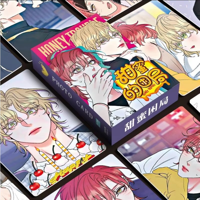 Hộp 55 lomo card Honey Trouble - Rắc rối ngọt ngào thẻ ảnh anime manga ...