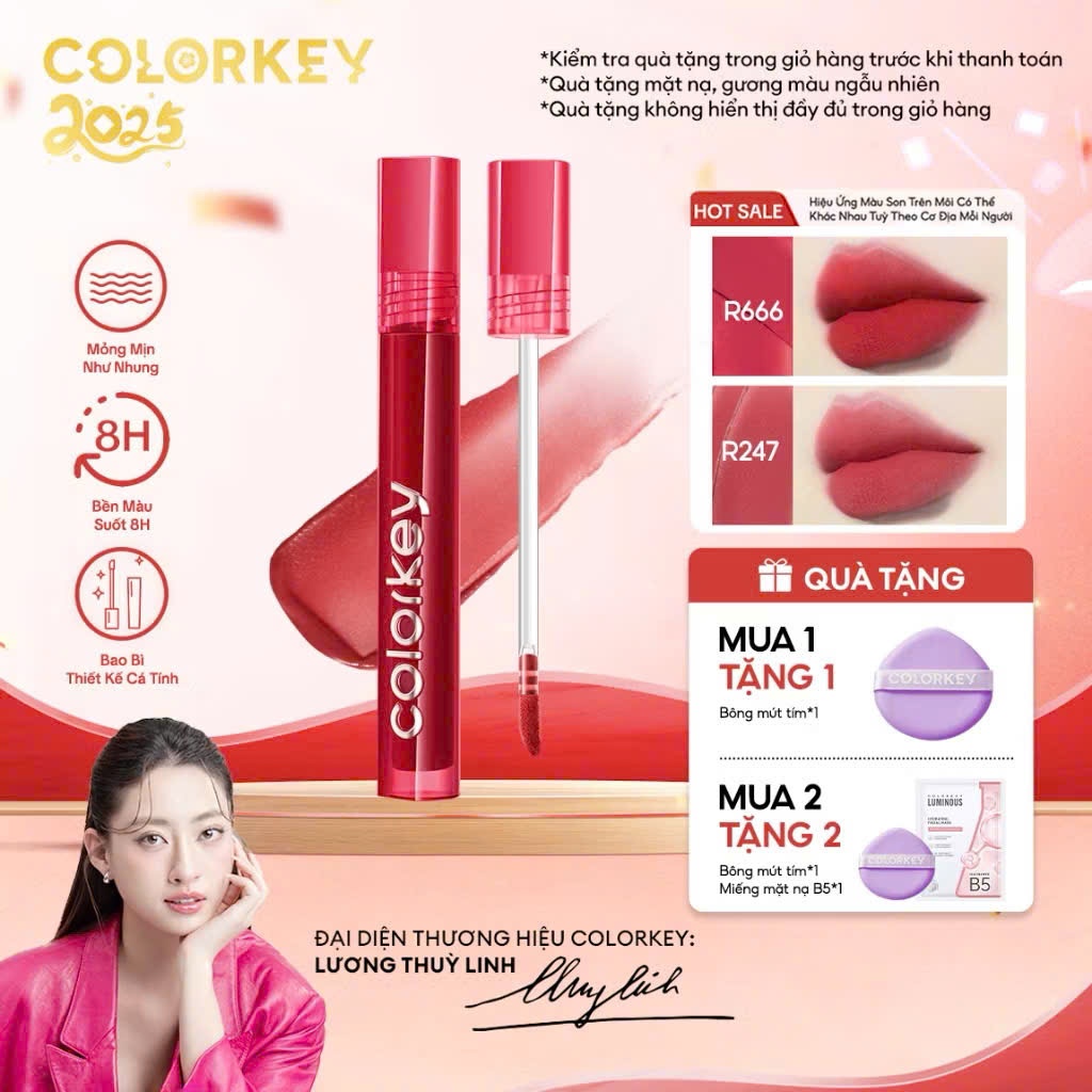 Son Velvet COLORKEY Chất Son Kem Nhung, Mịn Lì, Mềm Mượt Trên Môi 3g | MT MAKEUP STORE | Shopee ...