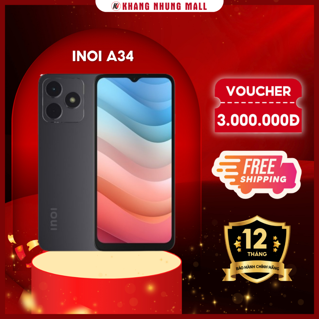 Điện Thoại Smartphone Inoi A34 12GB (3+9GB) 128GB - Hàng Chính Hãng ...