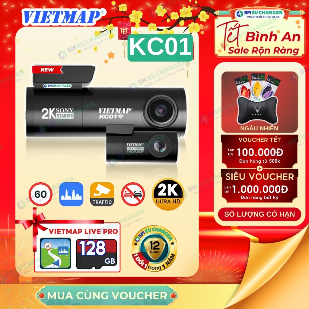 Vietmap KC01 (128GB) SMEV phân phối chính hãng - Camera hành trình ...