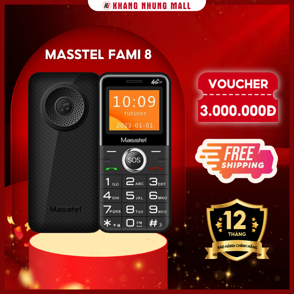 Điện Thoại Masstel Fami 8 4G - Hàng Chính Hãng - Khang Nhung Mobile | Shopee Việt Nam