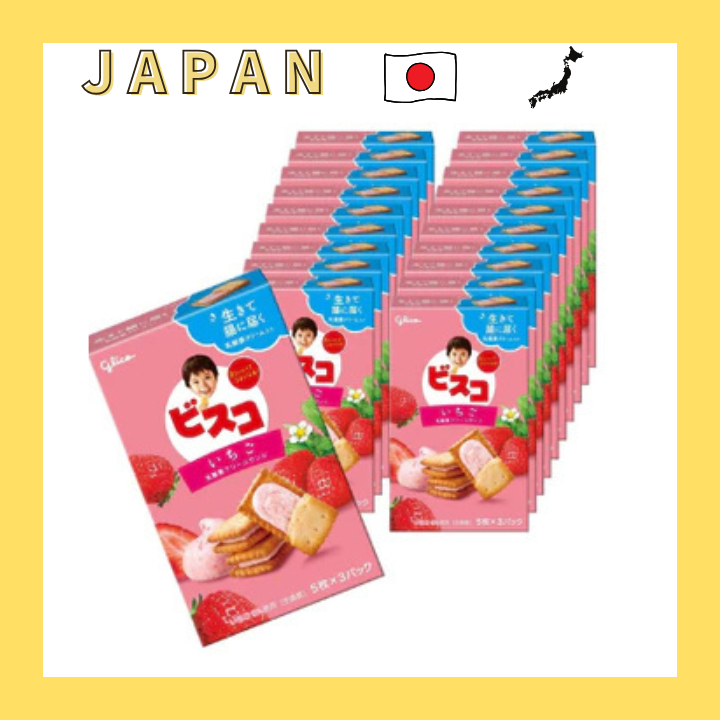 Bisco Strawberry Biscuits 15 pieces x 20 pieces, contains lactic acid ...