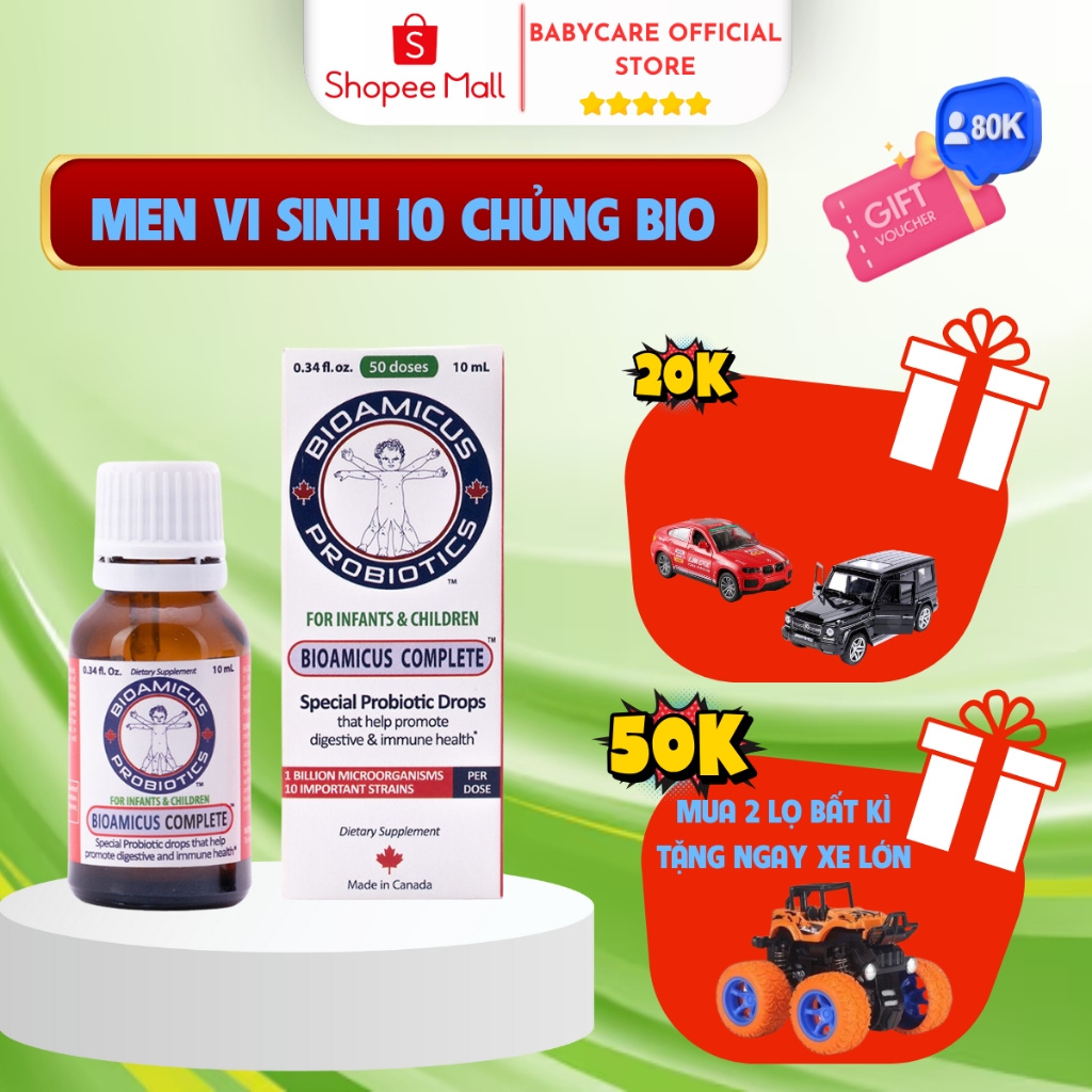 Men Vi Sinh Bioamicus Complete 10 Chủng Nhập khẩu chính hãng Canada ...