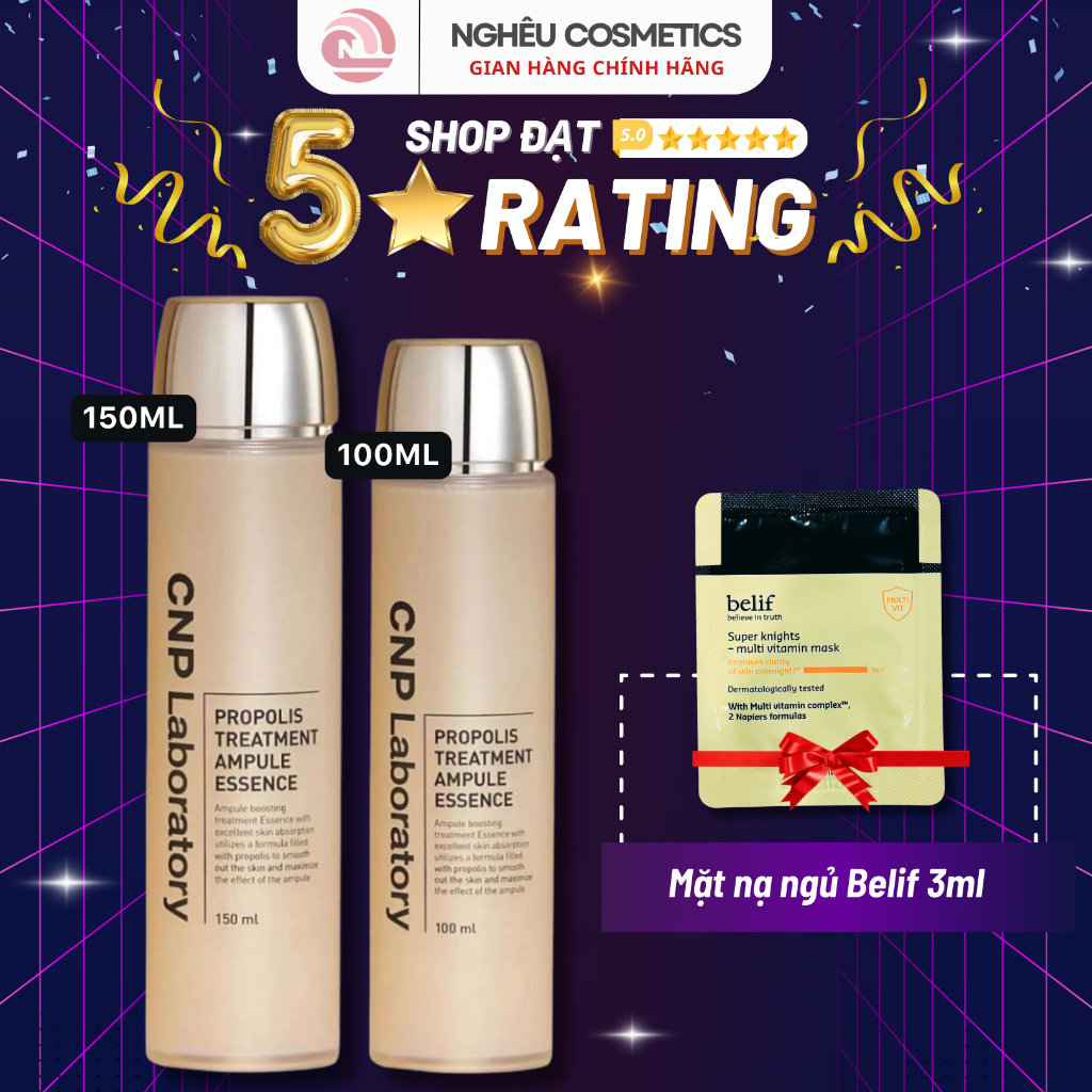 Nước Thần Keo Ong Cấp Ẩm, Phục Hồi Da CNP Propolis Treatment Ampoule Essence 150Ml | Shopee Việt Nam