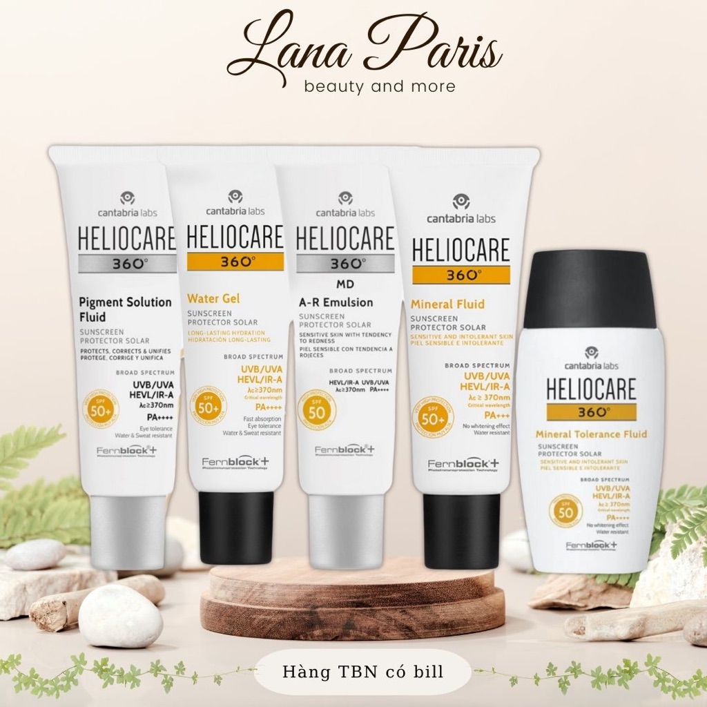 (bill TBN) Kem chống nắng Helio các loại mineral, ar, pigment D plus ...