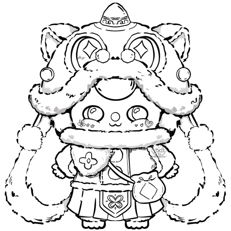 Baby Three Tết 2025 (giấy dày 180gsm) - Set 11 tranh tô màu A4 A5 dùng ...