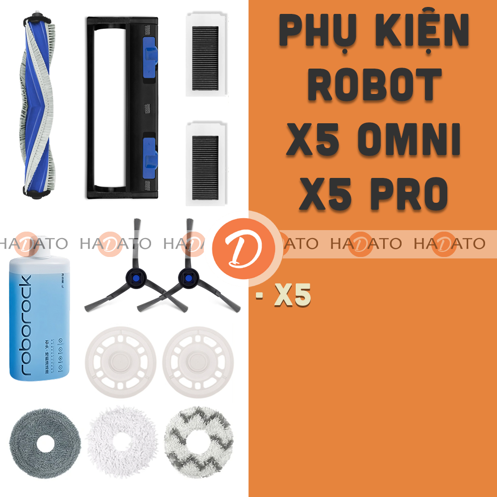 Phụ kiện robot X5 Omni X5 Pro Omni Giẻ Lau Lọc Hepa Chổi Chính Chổi ...