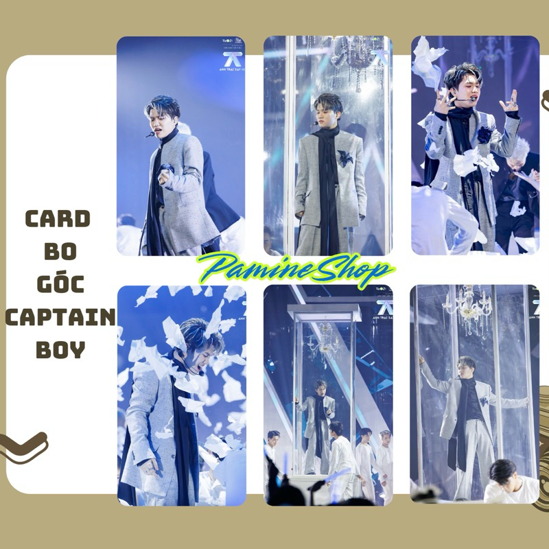 [ẢNH CARD] SET 5 CARD BO GÓC (tặng 1) ANH TRAI SAY HI CAPTAIN BOY MỚI ...