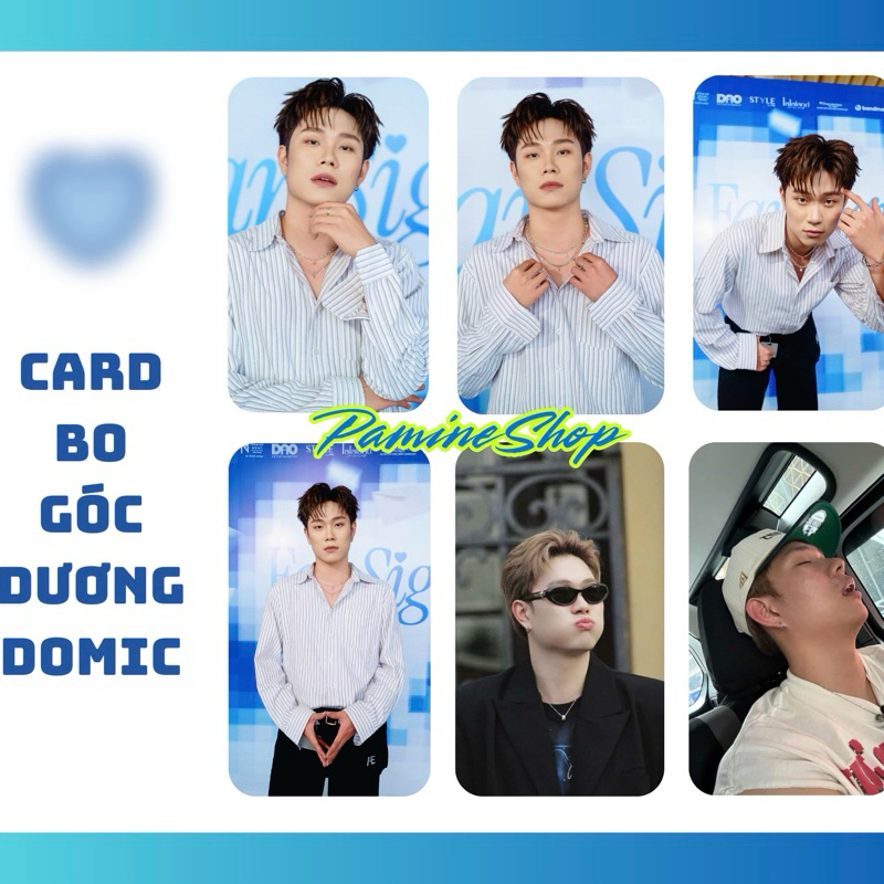 [CARD ẢNH] SET 5 CARD BO GÓC (tặng 1) ANH TRAI SAY HI DƯƠNG DOMIC MỚI ...