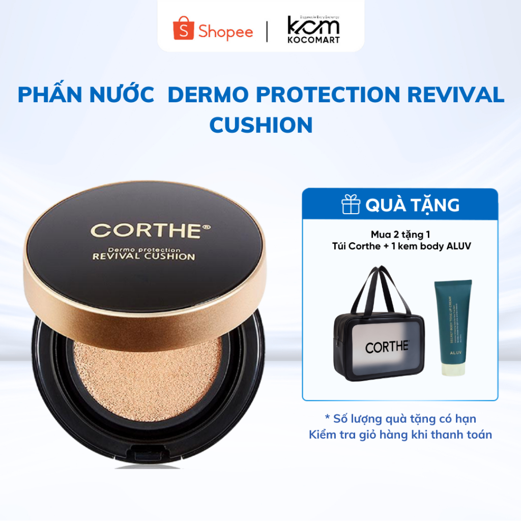 Phấn nước Corthe cao cấp chống nắng, bền màu, kiềm dầu, căng bóng che ...