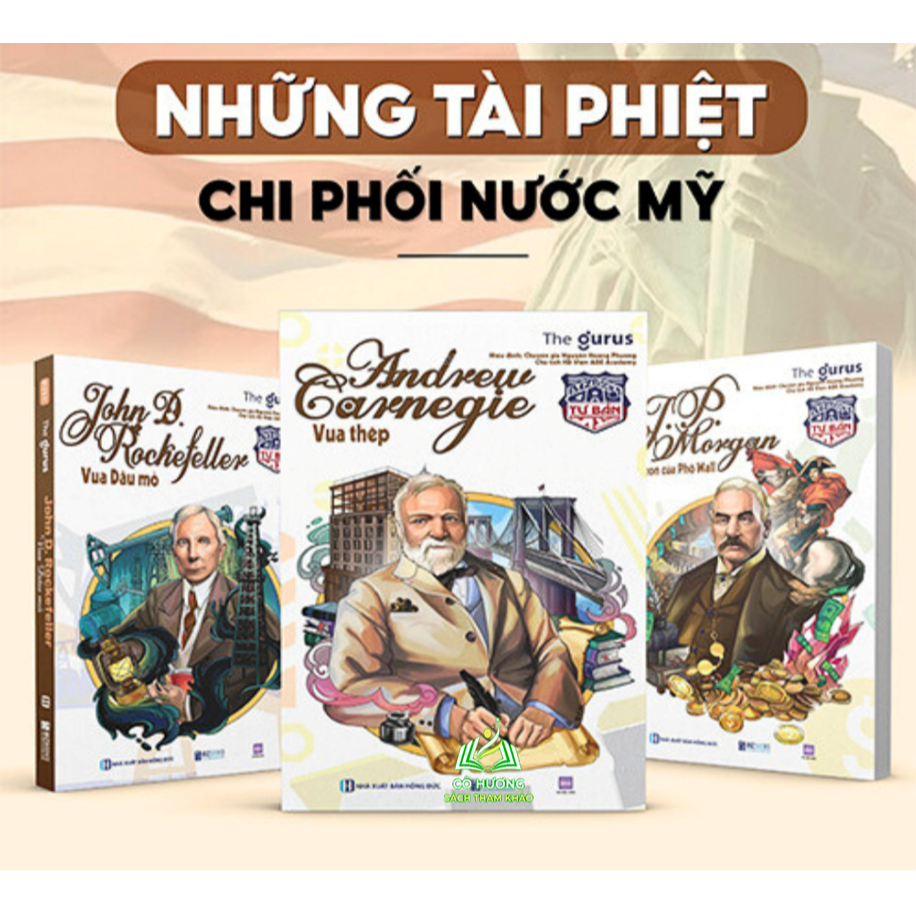 Combo 3 Cuốn Sách Đại Tư Bản Mỹ: John D.Rockerfeller, J.P Morgan ...