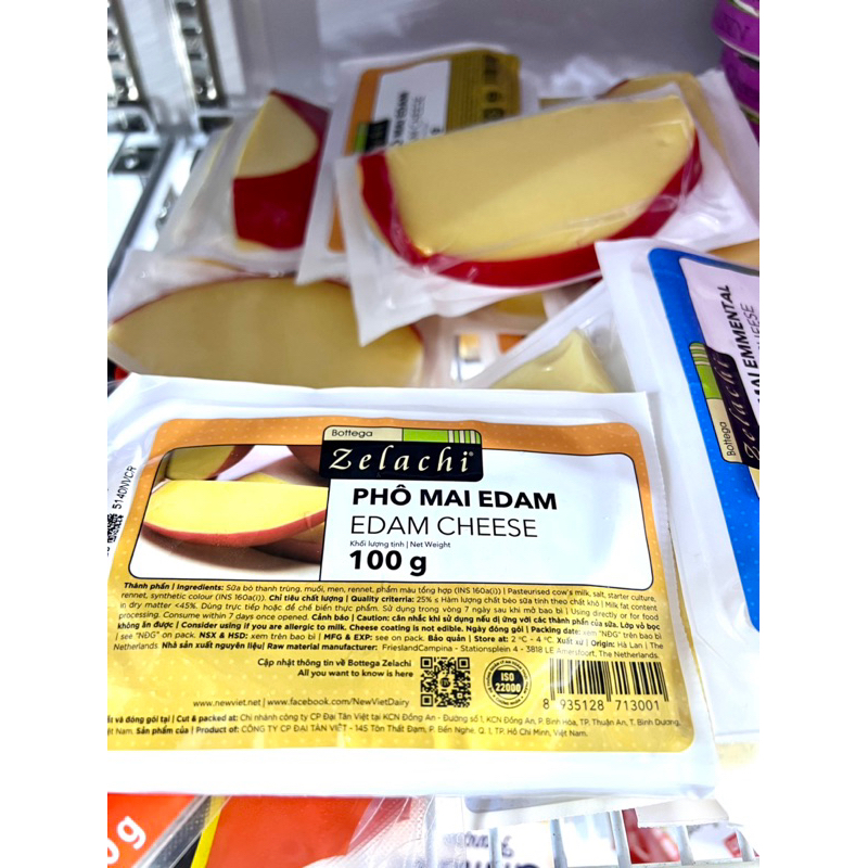 Phô Mai Edam Cheese Zelachi 100g ( Ship Hoả Tốc) | Shopee Việt Nam