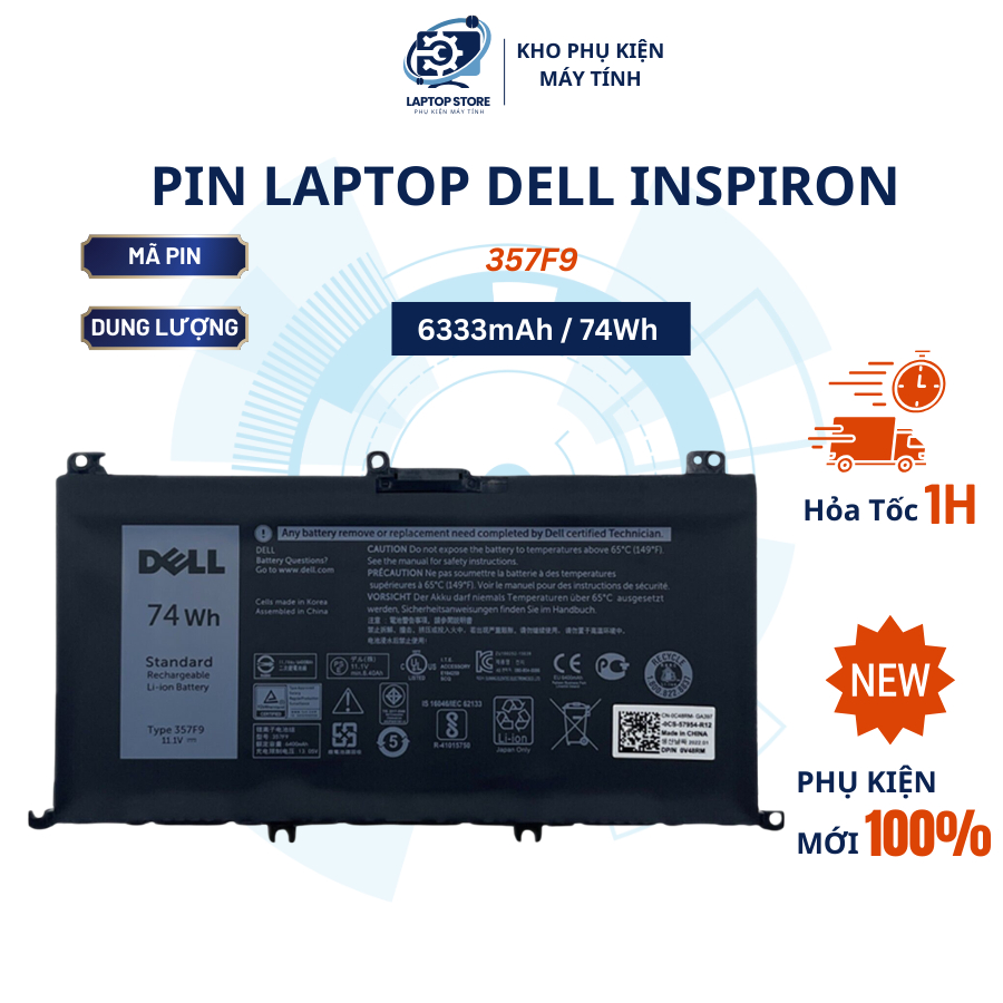 Pin Laptop Dell Inspiron 15 7559 7557 7566 7567 5576 5577 357F9 71JF4 ...