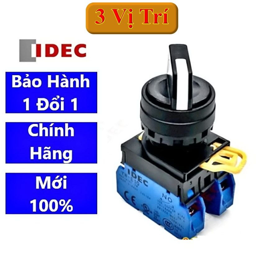 Công tắc xoay 3 vị trí phi 22 2NO tự giữ IDEC YW1S-3E02 | Shopee Việt Nam