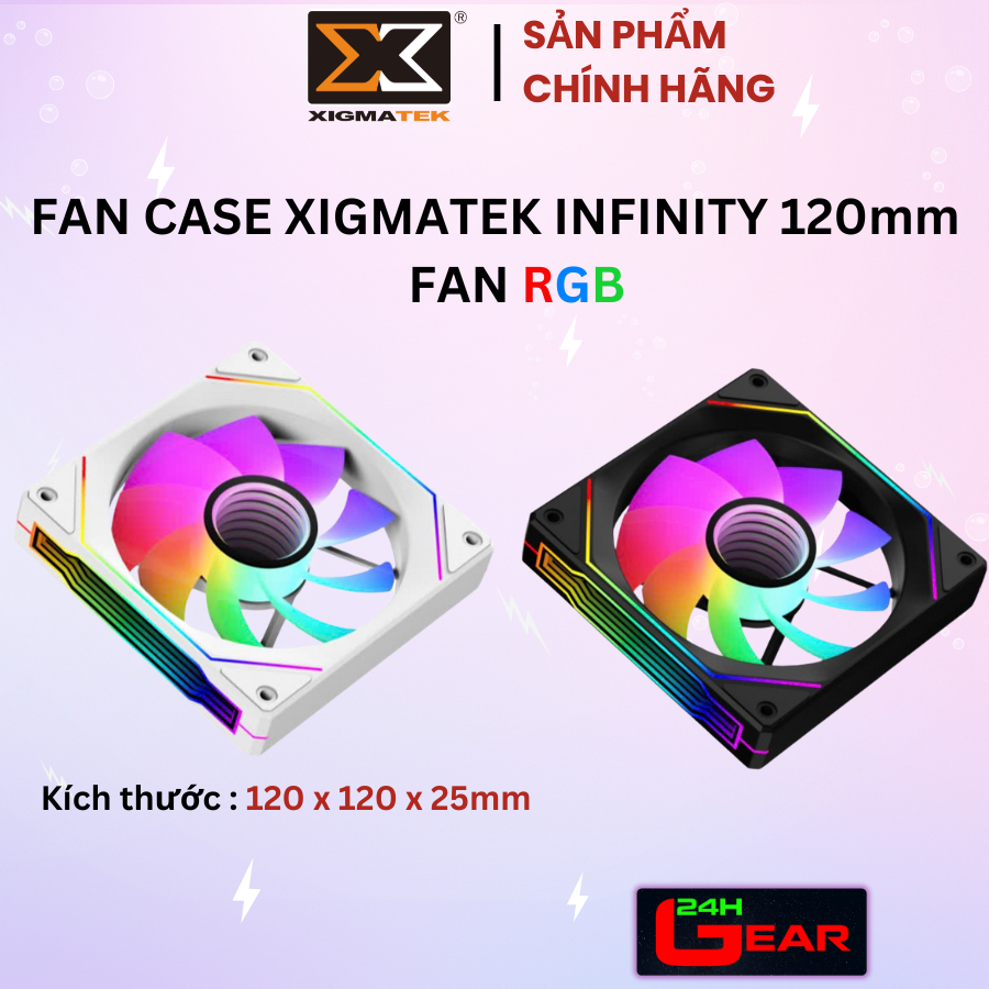 Fan LED Case XIGMATEK INFINITY 120mm - LED RGB FIXED - Fan 12 cm ...