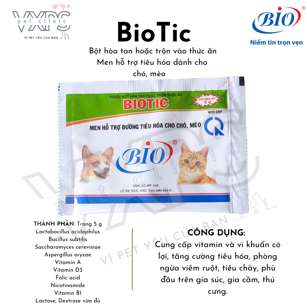 BioTic - Men tiêu hóa hỗ trợ tiêu hóa và ngăn ngừa tiêu chảy dành cho ...