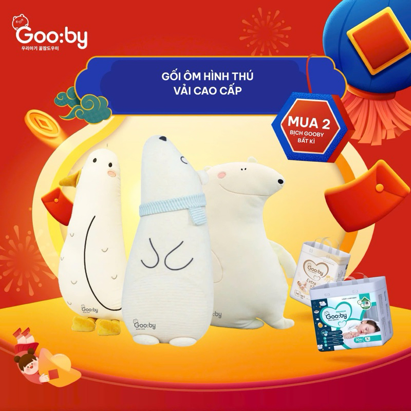 Gối ôm Gooby phong cách Hàn Quốc dài 58 cm | Shopee Việt Nam
