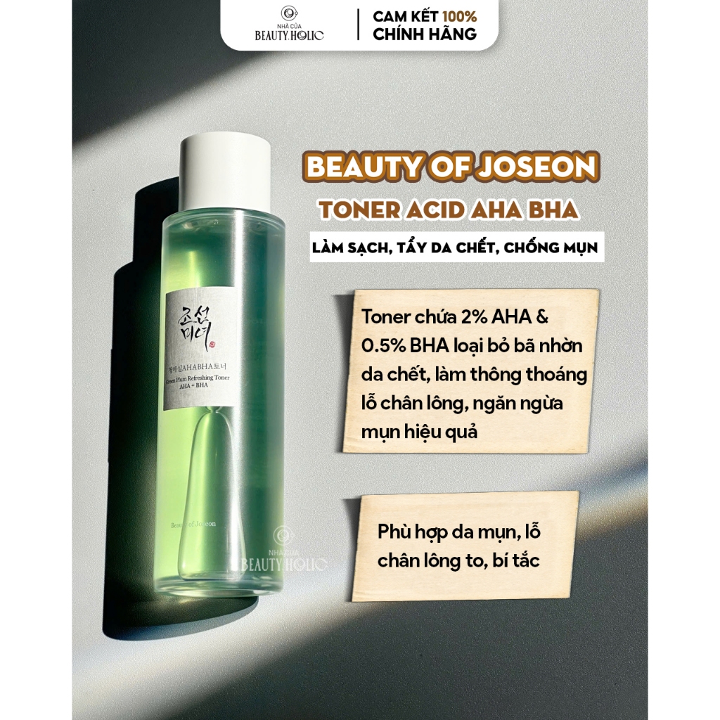 Toner làm sạch BOJ GREEN PLUMP REFRESHING TONER : AHA + BHA | Shopee ...