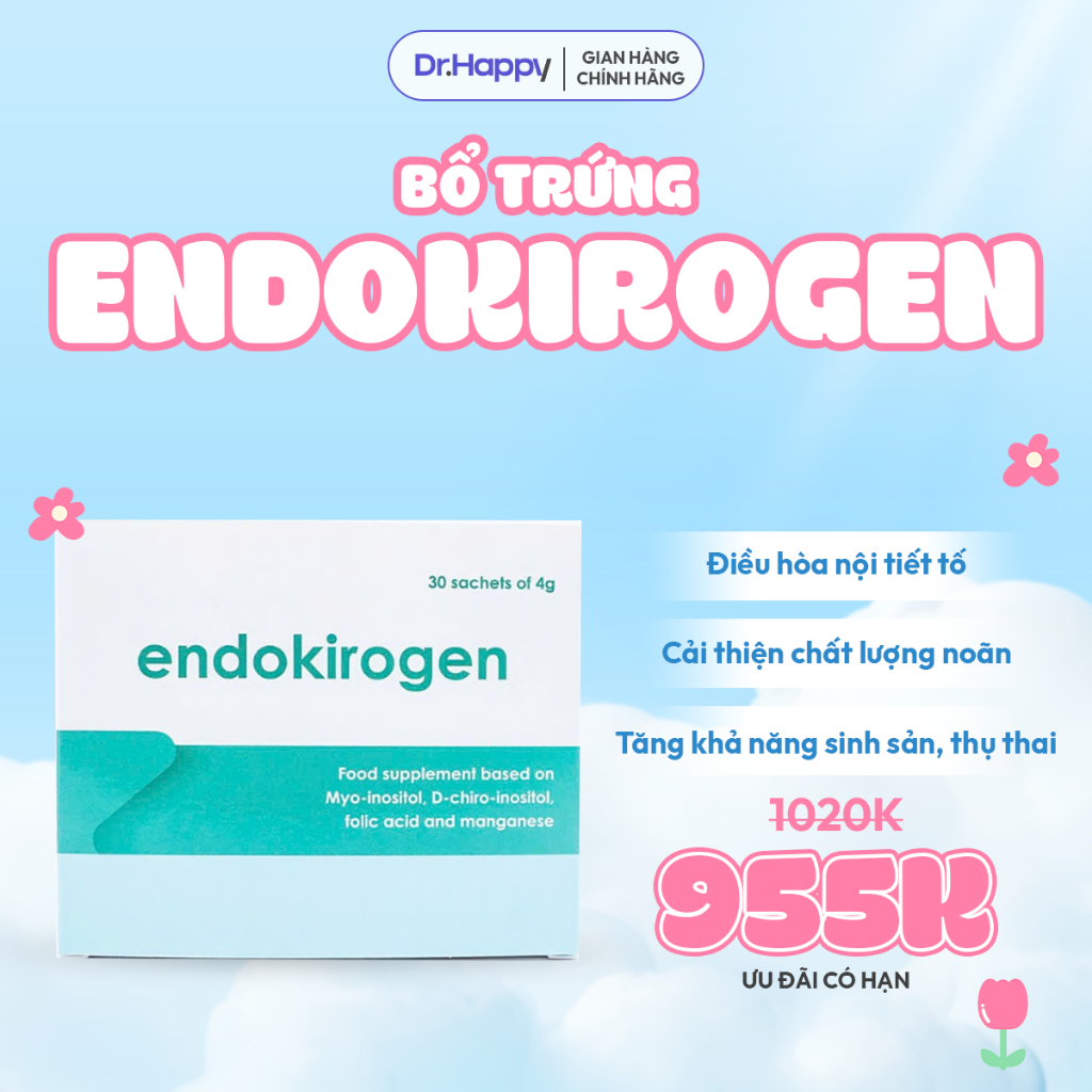 [CHE TÊN] Bổ Trứng ENDOKIROGEN - Tăng Khả Năng Thụ Thai, Buồng Trứng Đa ...