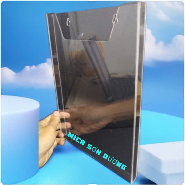 Kệ Mica thường Đựng Tờ Rơi Treo Tường Trong Suốt khổ dọc A3, A4, A5, A6 ...