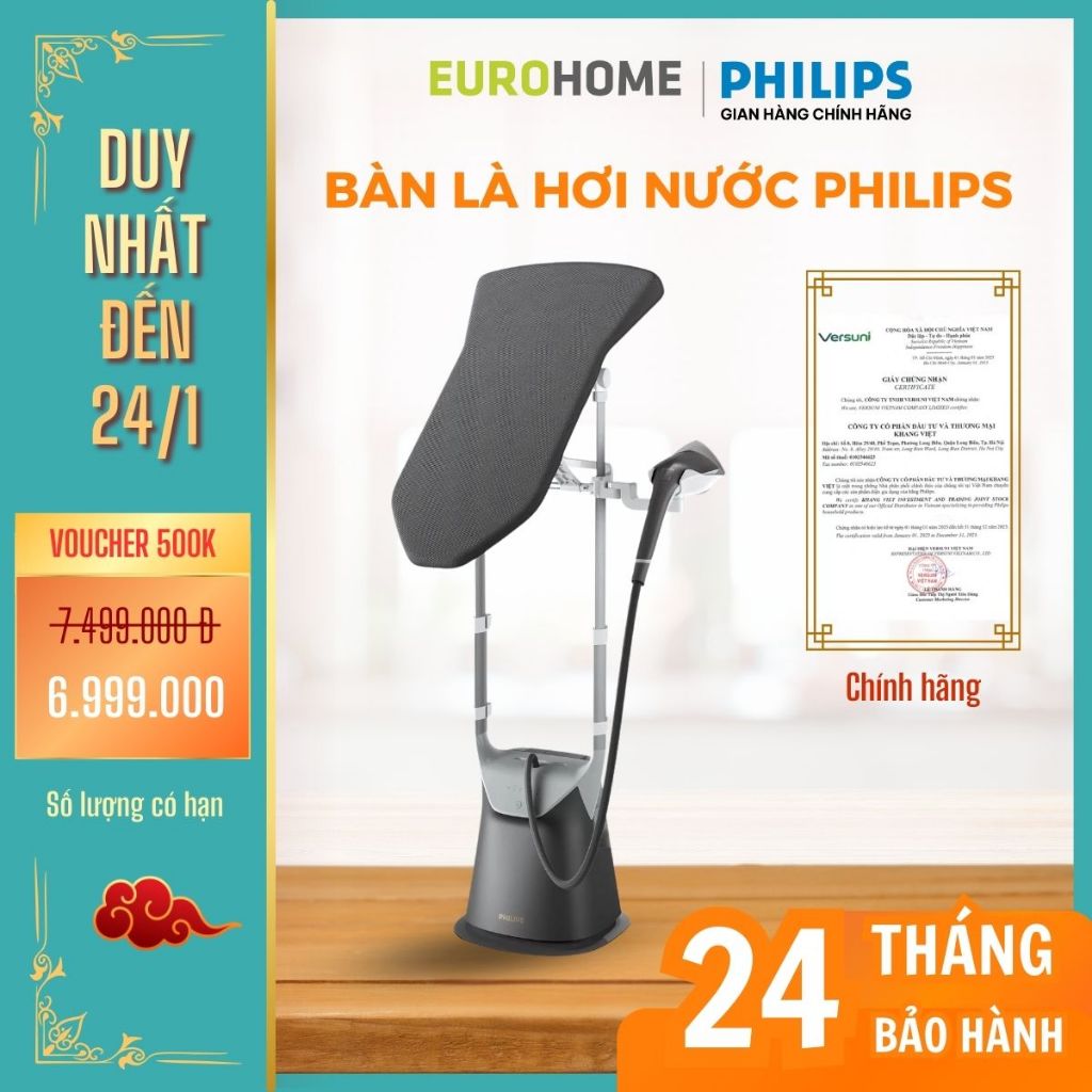 Bàn là hơi nước đứng Philips GC628/80 2200W, bảo hành 2 năm | Hàng ...