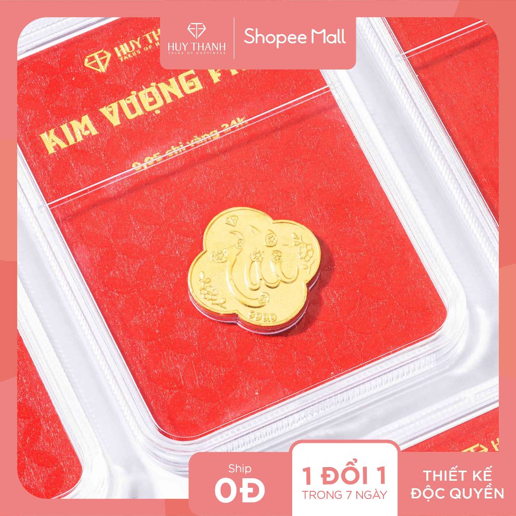 Vỉ Vàng Miếng Long Phúc Tài LNTAI Vàng 24k Huy Thanh Jewelry (Kèm Túi Gấm) | Shopee Việt Nam