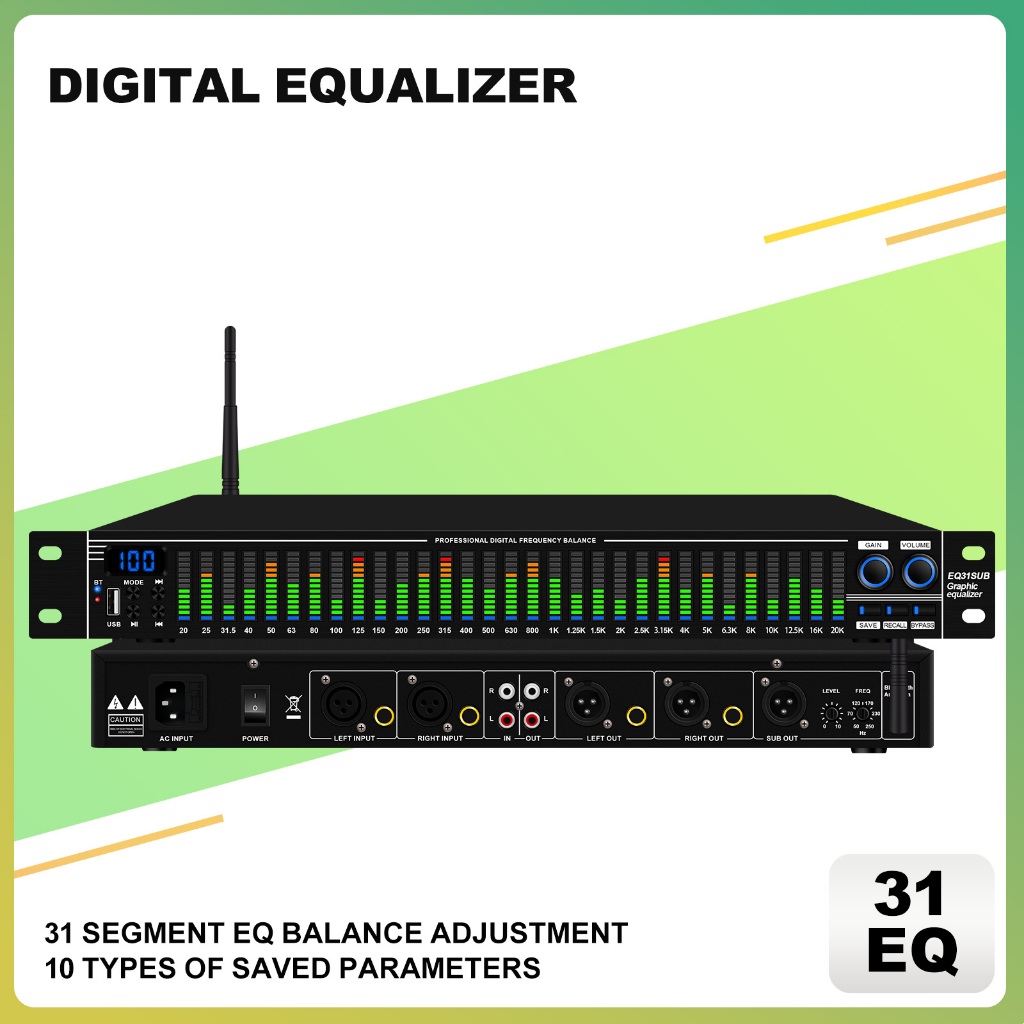 Lọc Xì equalizer EQ31 Lọc Xì Equalizer Cân Bằng Tần Số Giúp Âm Thanh Trong Trẻo Tiếng Sáng ...