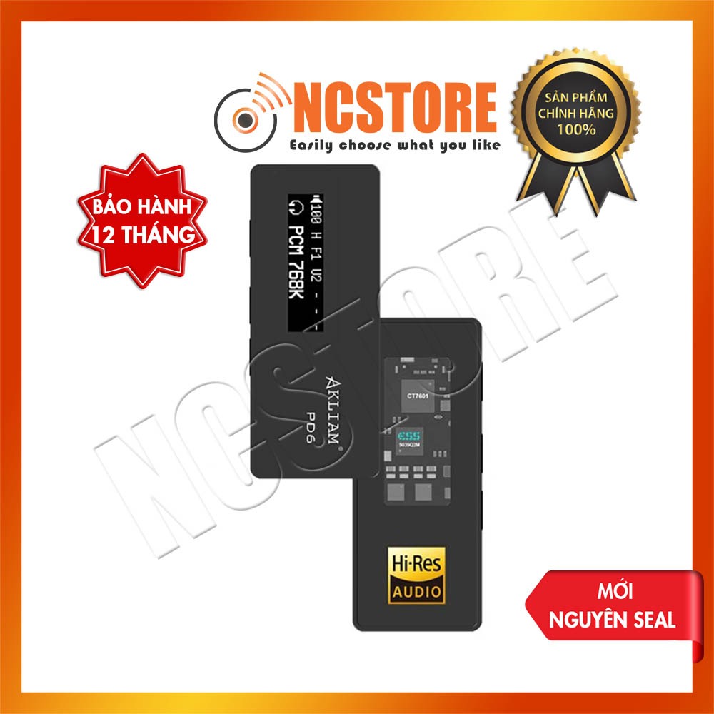 [NC] DAC/AMP AKLIAM PD6 | Chip DAC ESS9039Q2M | Type C | Cáp chuyển đổi ...