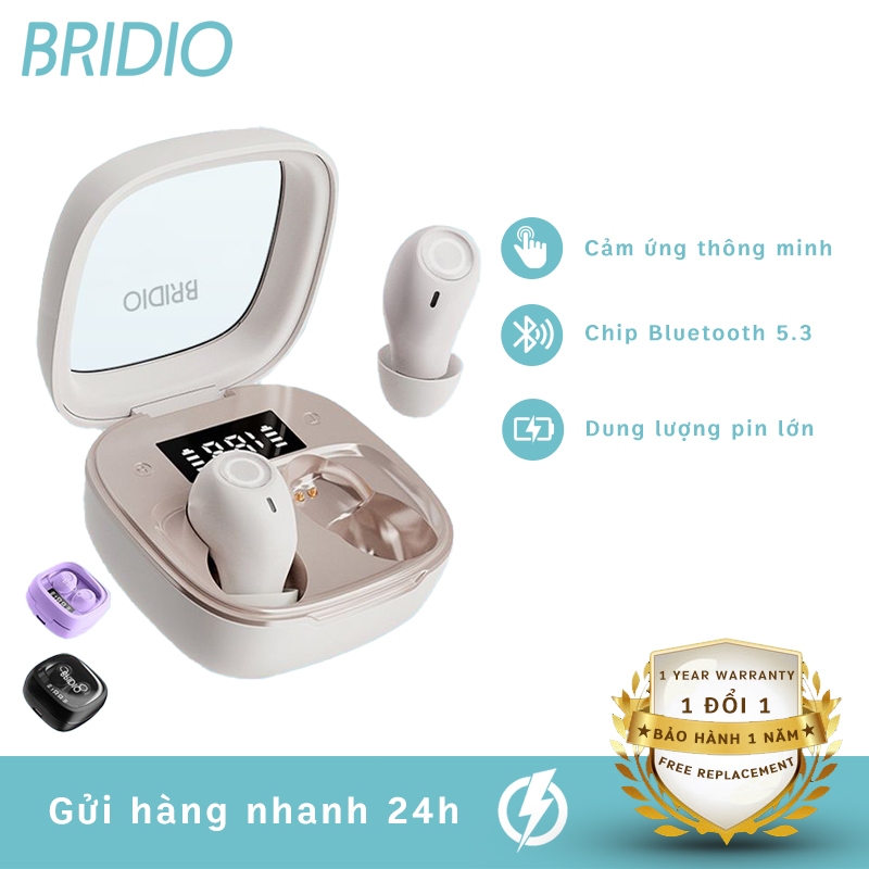 Tai nghe Không dây BRIDIO X5 BASEUS WM02 Màn hình hiển thị mức điện Đèn ...