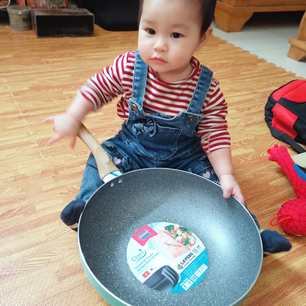 CHẢO CHỐNG DÍNH VÂN ĐÁ CLOVER SUNHOUSE CL30S | Shopee Việt Nam