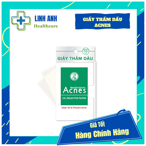 Giấy thấm dầu Acnes Oil Remover Paper 100 tờ | Shopee Việt Nam