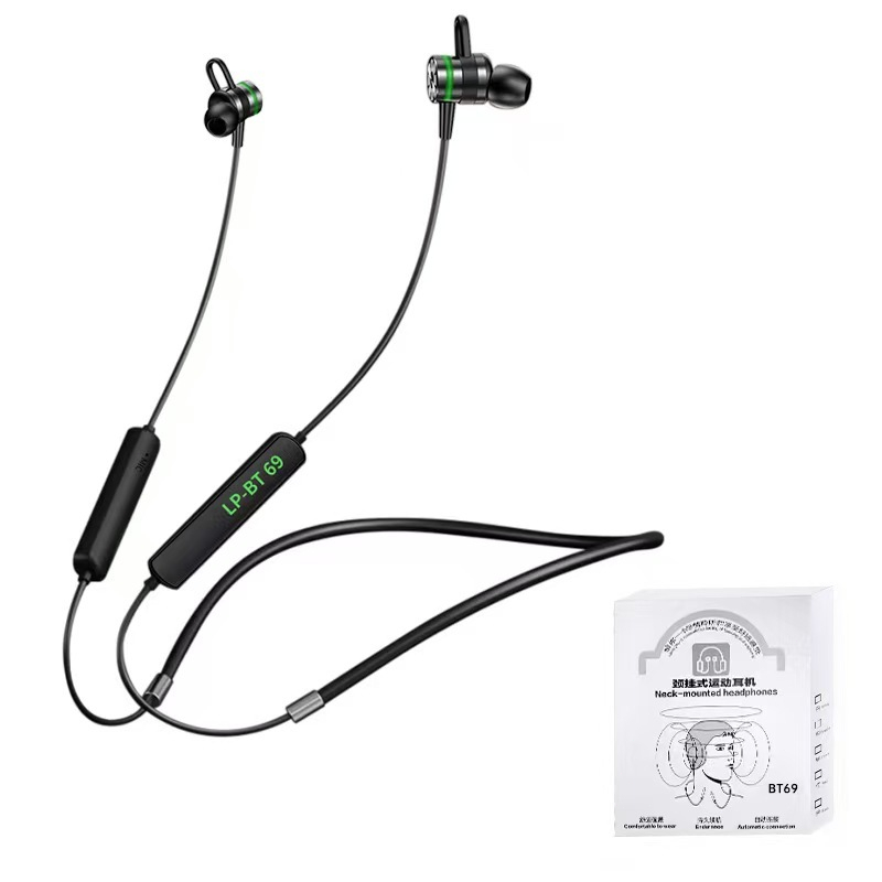 Tai nghe Bluetooth Đeo cổ LP-BT69 Thể thao, pin trâu, âm thanh trung ...