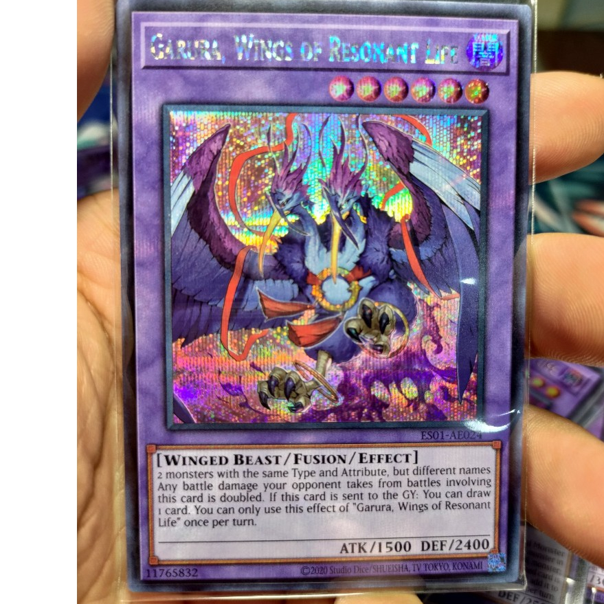 [KW2 Yugioh] [EN-AE] [Nice Art] Thẻ bài ES01-AE024 Garura, Wings of Resonant Life | Shopee Việt Nam