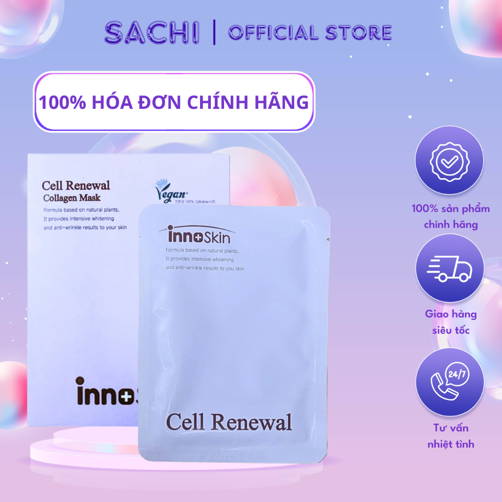 Mặt nạ Collagen Vegan Innoskin (Hộp 5 miếng) - myphamsachi | Shopee ...