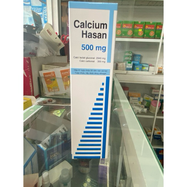 Calcium hasan 500mg,canxi sủi (ống 20 viên) | Shopee Việt Nam